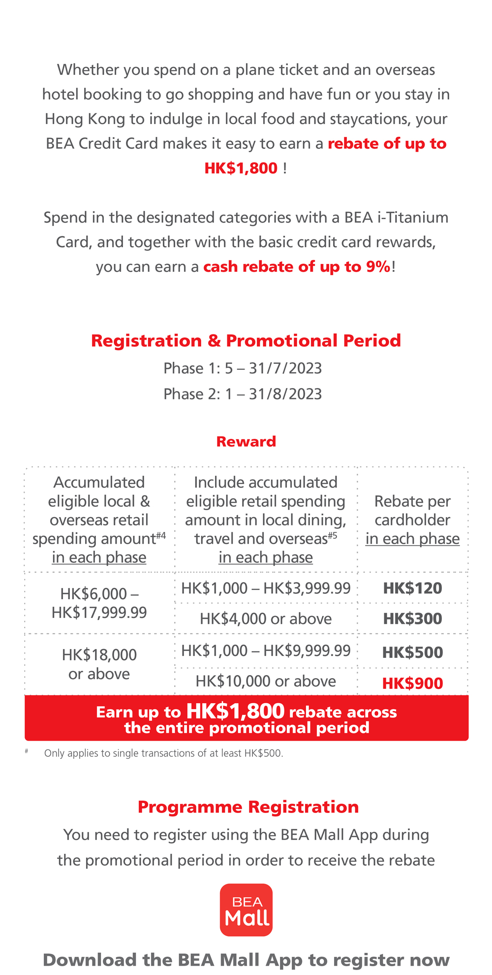 Rewards and Spending Offer