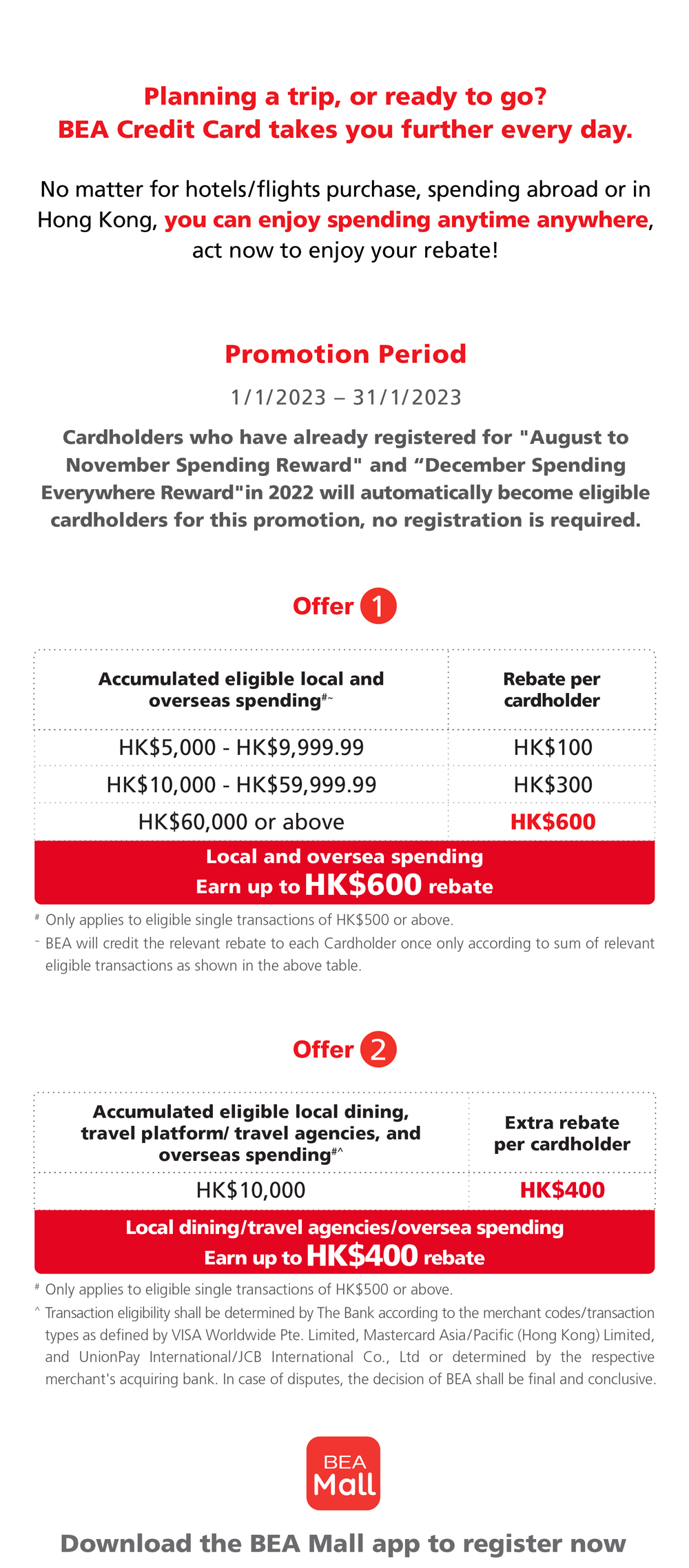 Rewards and Spending Offer